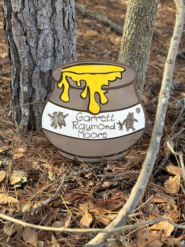 Honey Jar - Nursery Name Sign – WhipItUp Engraving Studio